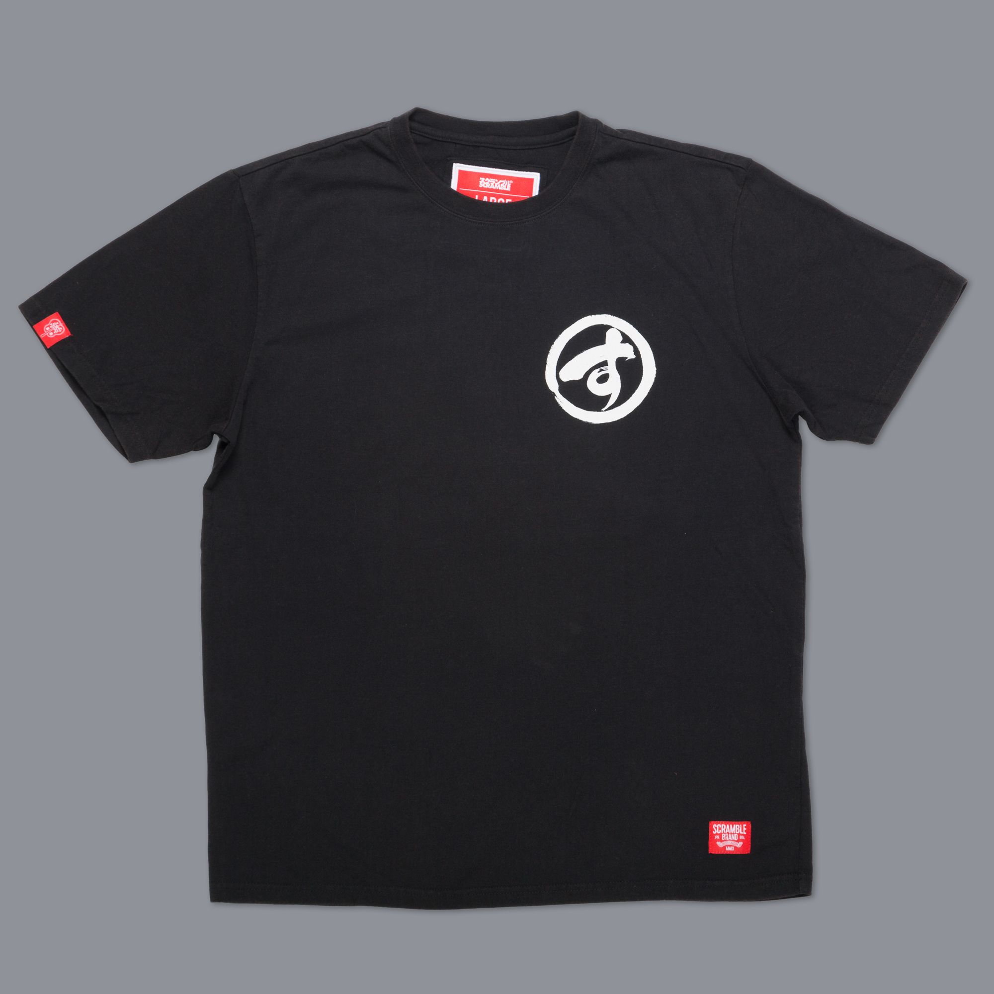 Scramble Brush Logo Tee - Black | Scramble Europe