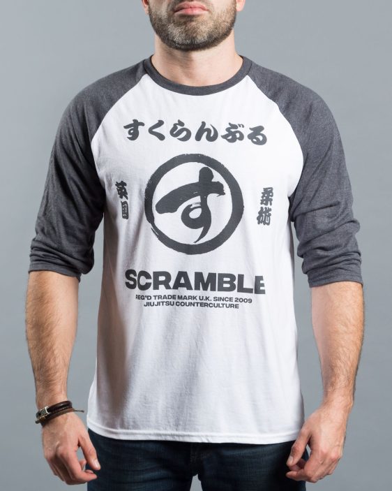 Scramble ROW – Scramble Brush Logo Raglan Tee
