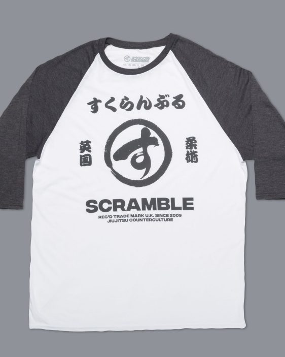 Scramble ROW – Scramble Brush Logo Raglan Tee