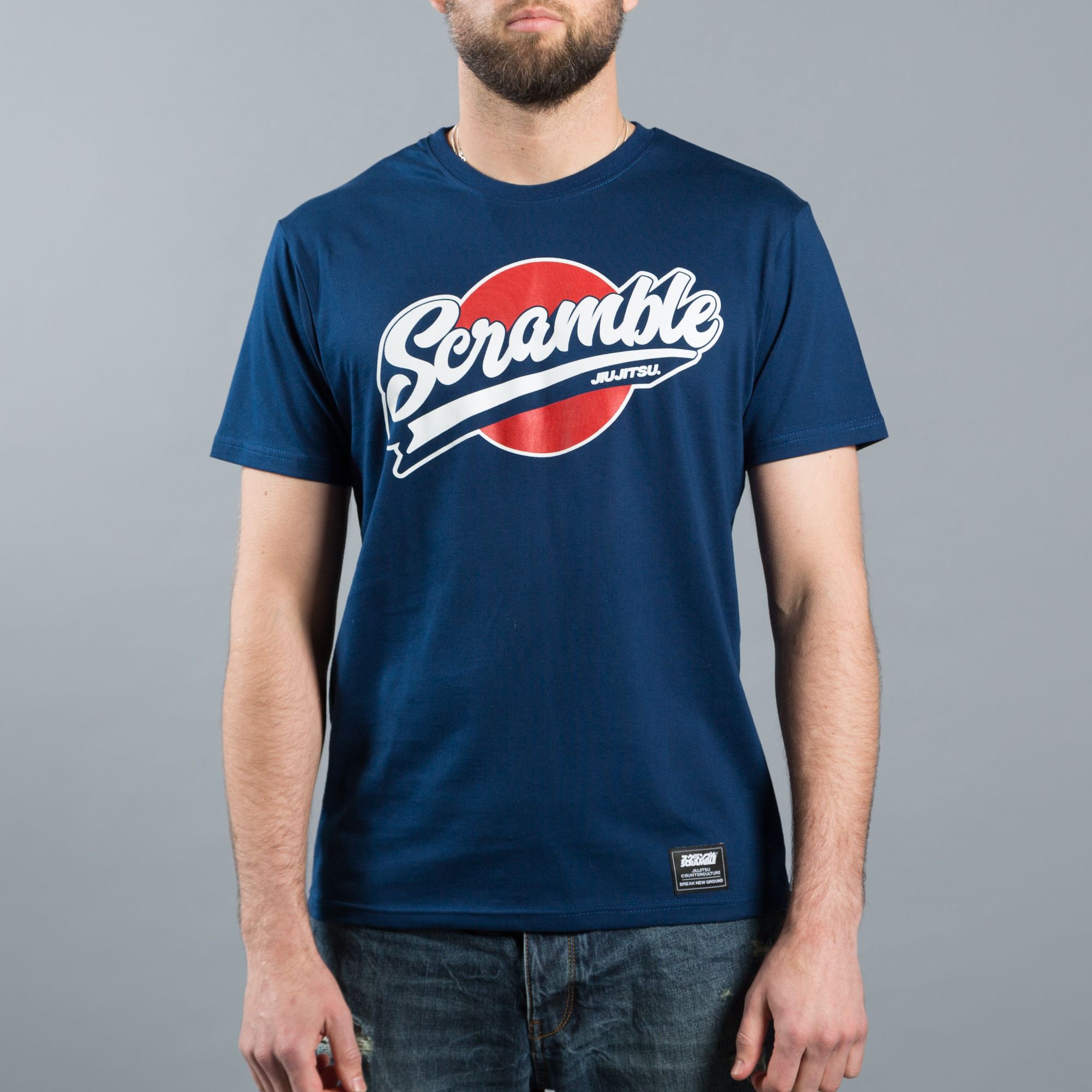 Scramble ROW – Scramble Sport Logo Tee - Navy