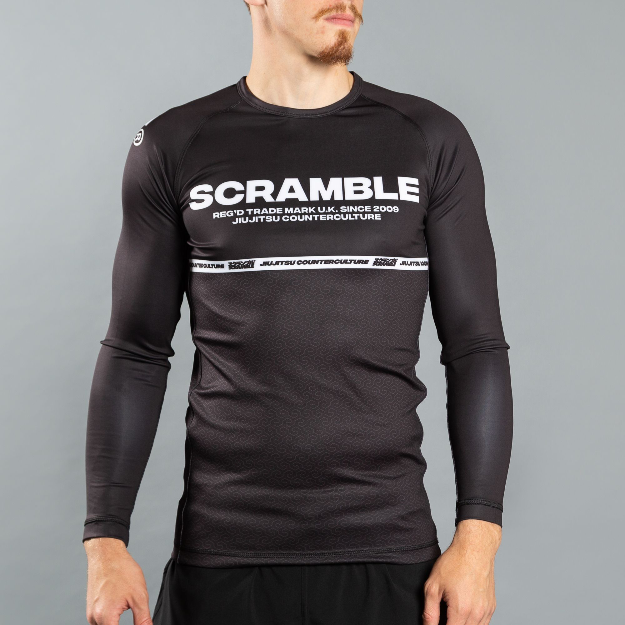 Scramble ROW – Scramble Ranked Rashguard v4 - Black