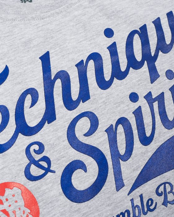 Scramble ROW – Scramble Technique and Spirit Long Sleeve Tee - Grey