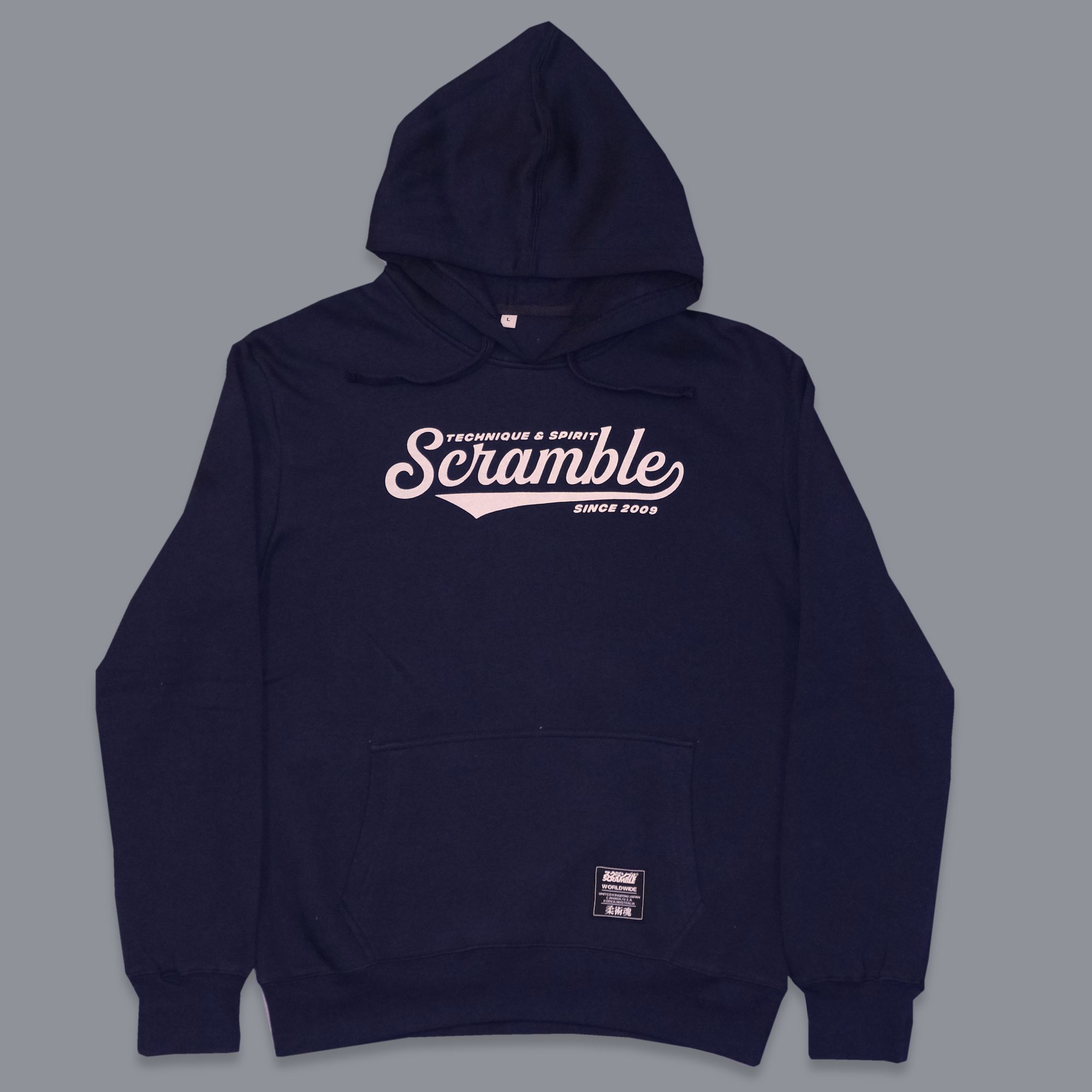 Scramble ROW – Scramble Technique and Spirit Pullover Hoodie - Navy