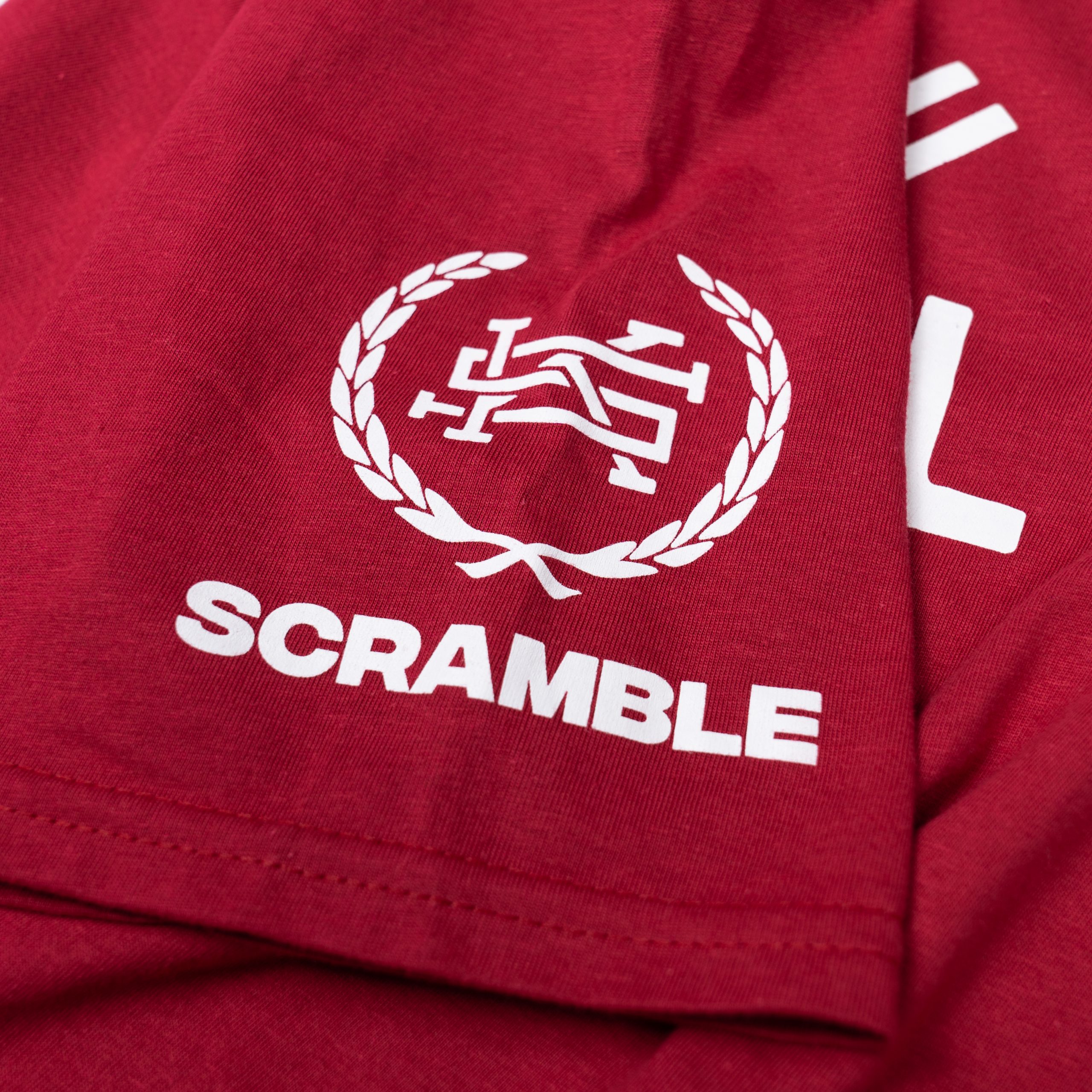 Scramble ROW – Scramble Jiu Jitsu and Stuff Type Tee - Red