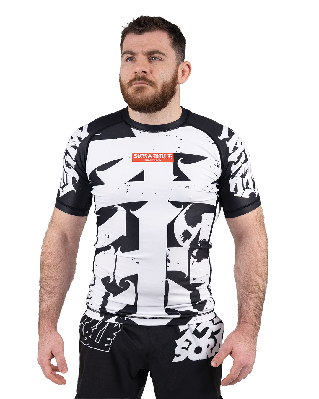 Scramble ROW – Hanzi Rashguard - Monochrome